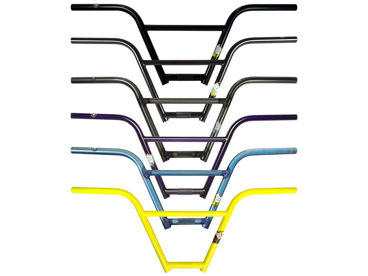 S&M FU BARS - 10.0" Rise BMX Handlebars - Translucent Sky Blue – BMX ...