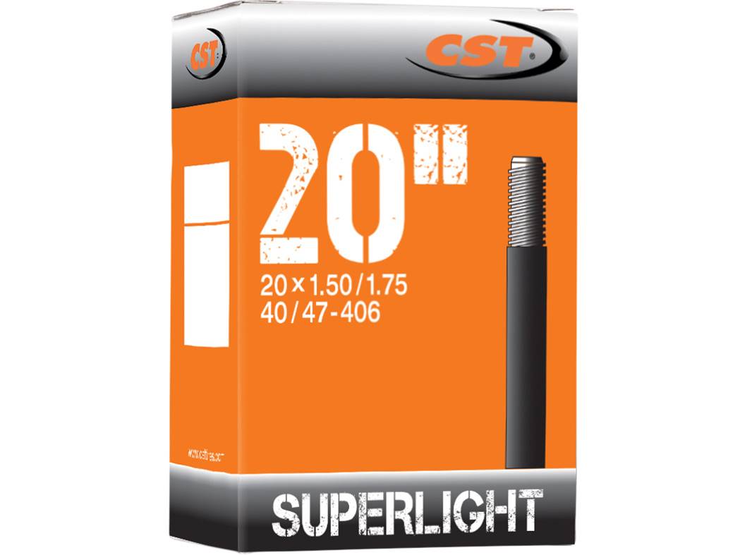 10 x CST Superlight Race Bicycle Tubes 20"x1.50/1.75 Schrader Valve ...