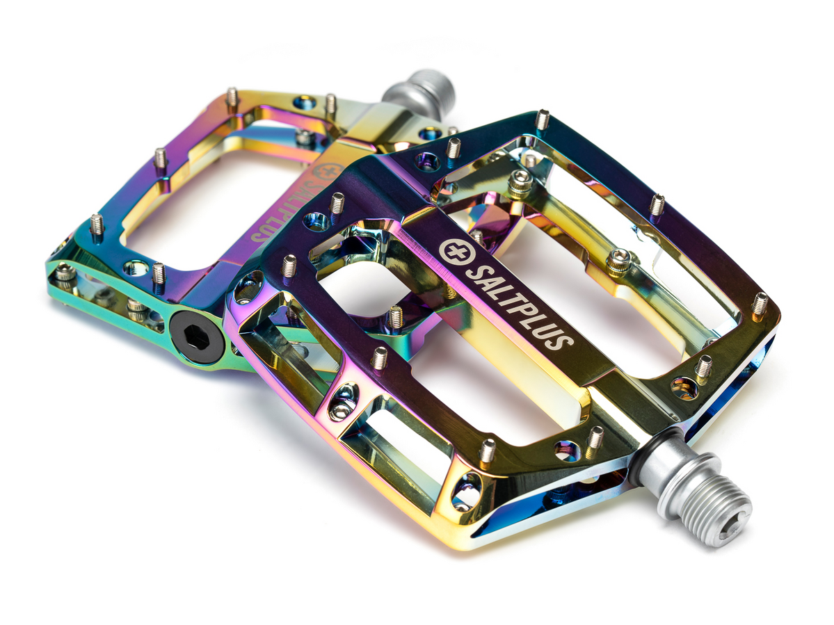 SALTPLUS HQ ALLOY PEDALS - OILSLICK PEDALS - SUIT 3 PIECE CRANK – BMX ...